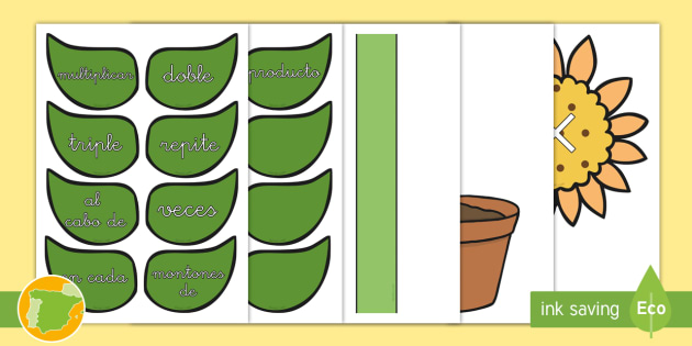 Imágenes de exposición: Flor para aprender a multiplicar