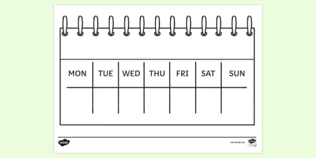 FREE! - Days of the Week Colouring Page | Colouring Sheets