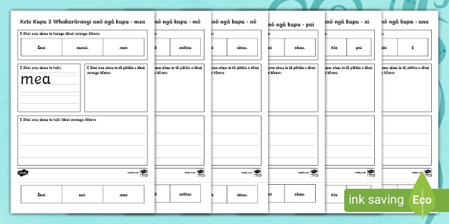 Spelling Lists Kete Kupu 3 Sentence Unscramble - Te Reo Maori