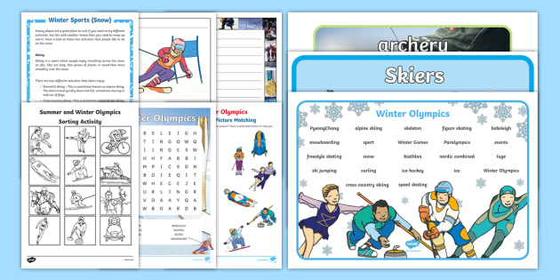 CFE First Level Winter Olympics Resource Pack