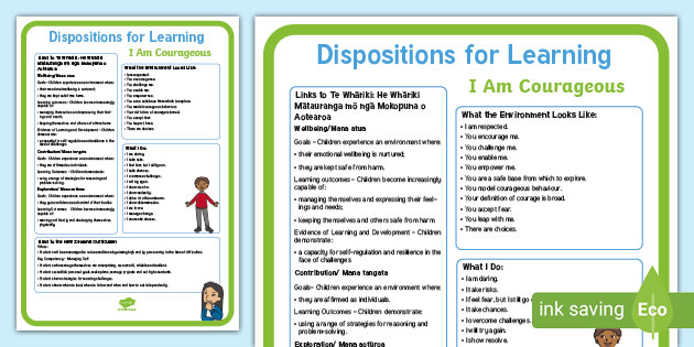 Dispositions: Courage Large Information Poster