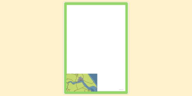 FREE! - Hull Map Page Border (teacher made)