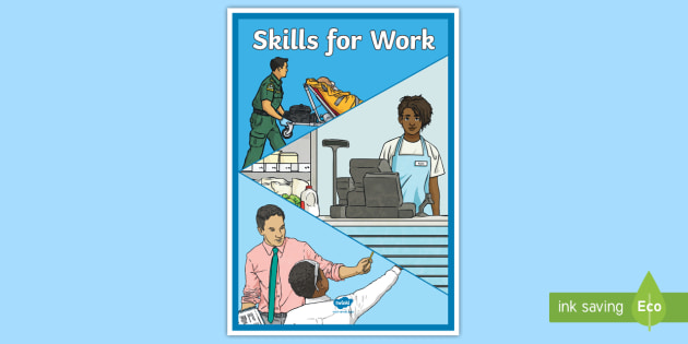 Skills for Work A4 Display Poster (teacher made)