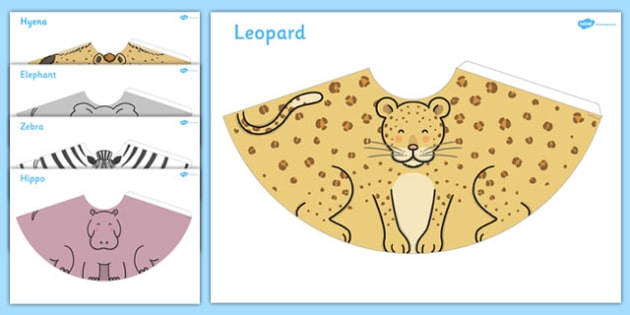 Safari Animal Cone Characters (teacher made)