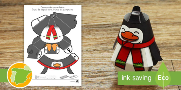 Manualidad: Caja de pingüino (teacher made)