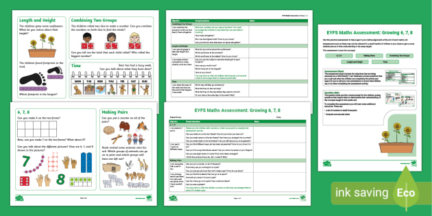 EYFS Assessment: Supporting White Rose Maths Growing 6, 7, 8