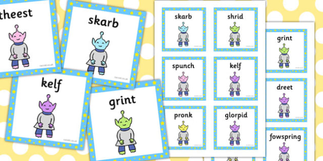 Phase 4 Nonsense Words Flashcards