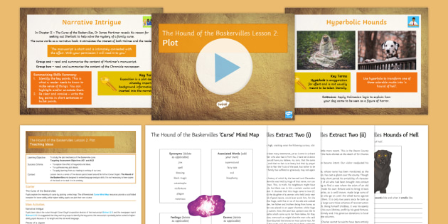 The Hound of the Baskervilles Lesson 2: Plot (teacher made)