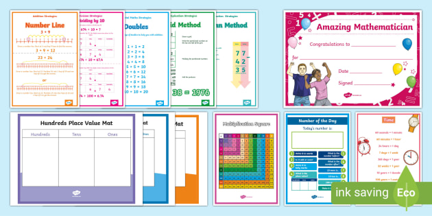 FREE! - 👉 KS2 Back to School Maths Classroom Essentials Bumper Pack