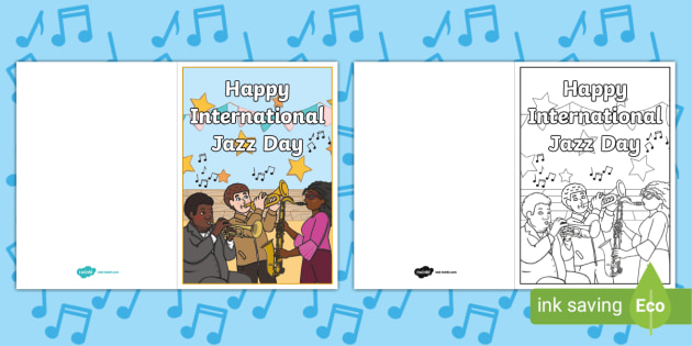 FREE! - International Jazz Day Cards (Teacher-Made)
