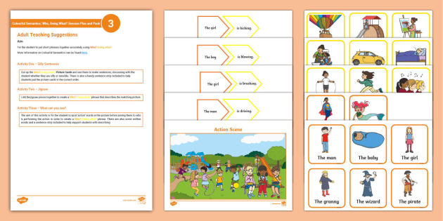 Colourful Semantics: Who, What Doing? Session Plan and Pack 3