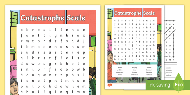 Catastrophe Scale Word Search (teacher made)