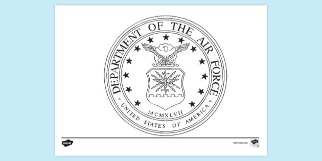 US Air Force Colouring Page | Colouring Sheets