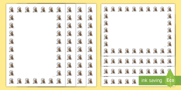 Ibn Battuta Themed Page Borders (teacher made)
