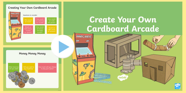 Create Your Own Cardboard Classroom Arcade PowerPoint