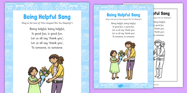 Being Helpful Song