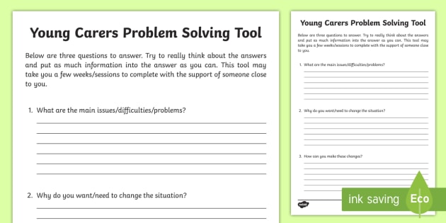 Young Carers Problem-Solving Tool (teacher made)