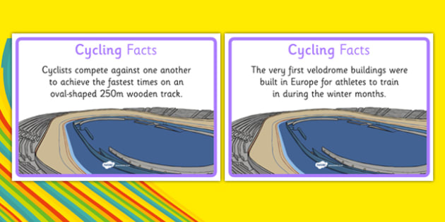 The Olympics Cycling Display Facts (teacher made)