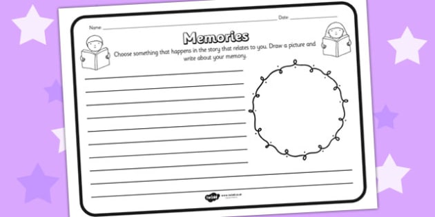 Memories Comprehension Worksheet (teacher made)