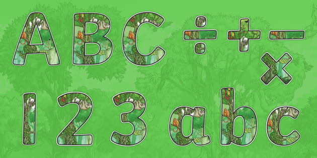 The Amazon Rainforest Display Lettering (teacher made)