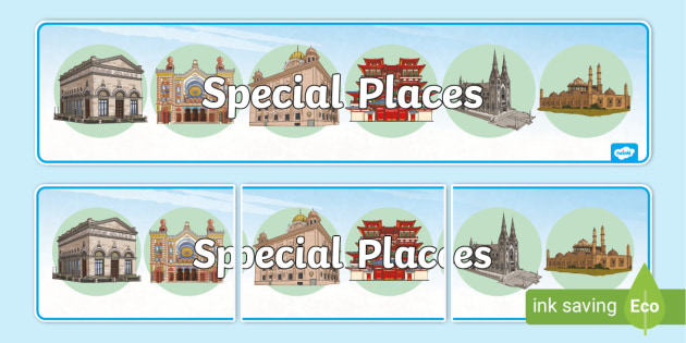 Special Places Display Banner (teacher made)