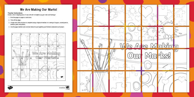 We Are Making Our Mark Dot Day Collaborative Art Pack