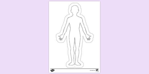 Outline of Child Colouring Sheet | Colouring Sheets