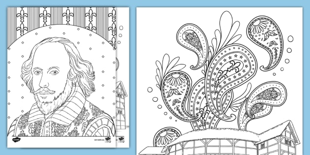 shakespeare coloring book