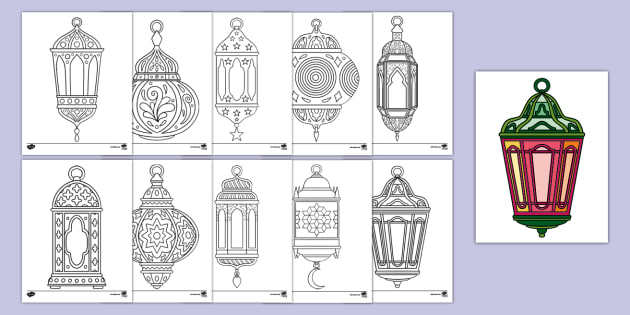 simple ramadan coloring pages for kids
