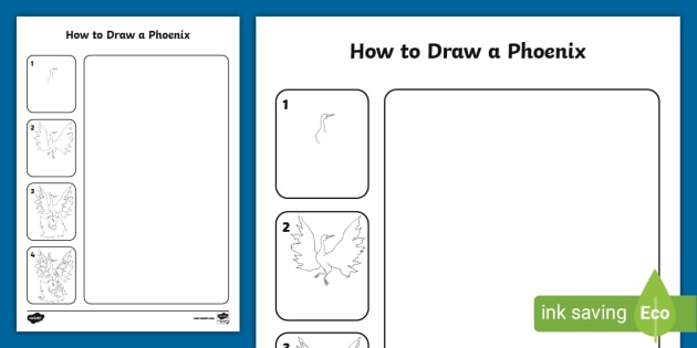 FREE! - How to Draw a Phoenix (teacher made)