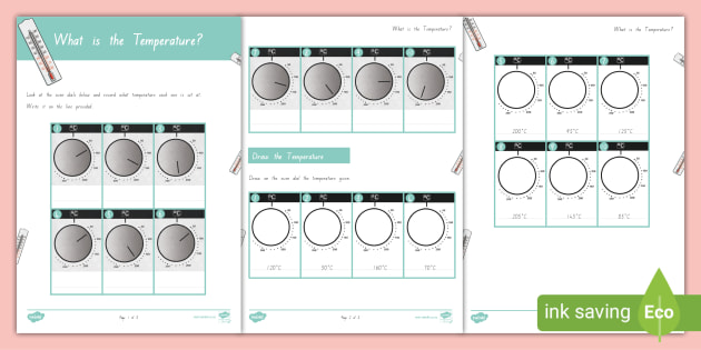 Reading the Temperature (teacher made)