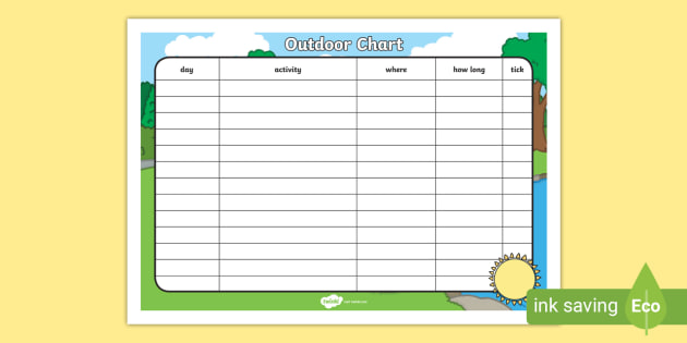 Outdoor Play Chart
