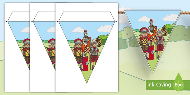 FREE! - Bunting of Ancient Roman Soldiers - Primary Resources