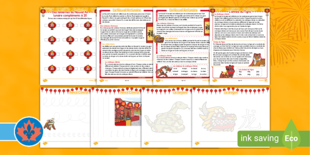Lunar New Year Primary Celebration Pack French