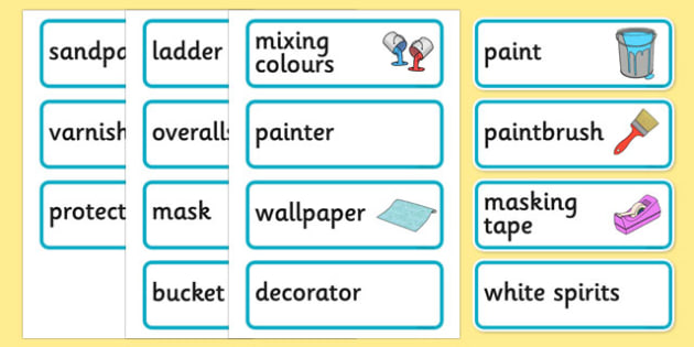 Paint Shop Role Play Labels - paint shop, role play, labels, paint, shop