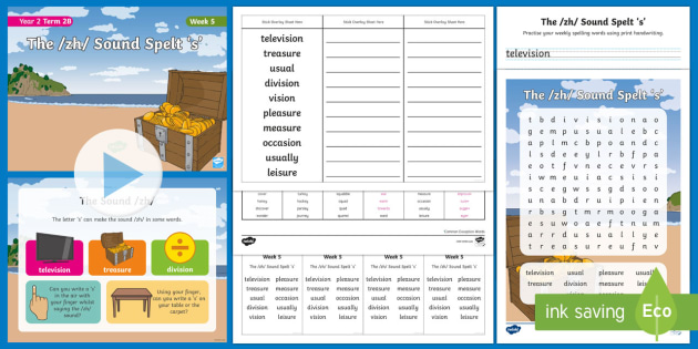 Year 2 Term 2B Week 5 Spelling Pack (teacher made)