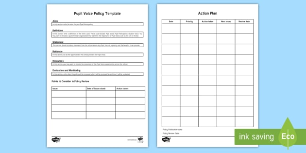 Pupil Voice Template | Policy Template for Schools Pupil Voice Template | Policy Template for Schools
