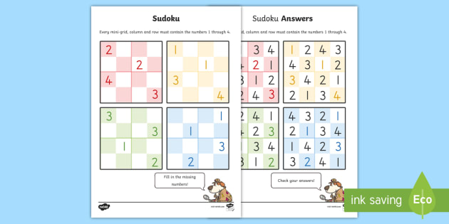 Sudoku Sheets (teacher made)