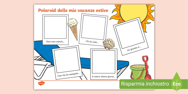 Polaroid vacanze estive (teacher made)