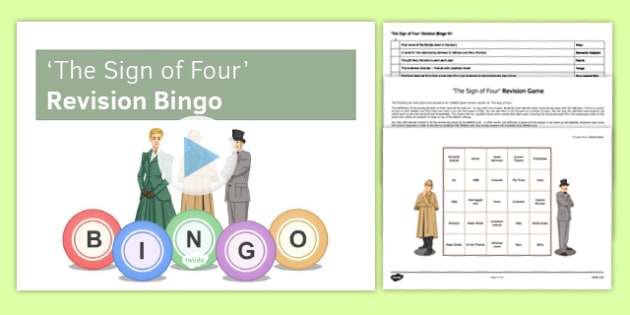 GCSE The Sign of Four Revision Bingo V1 (teacher made)