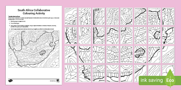 South Africa Colouring Pictures | Collaborative Colouring