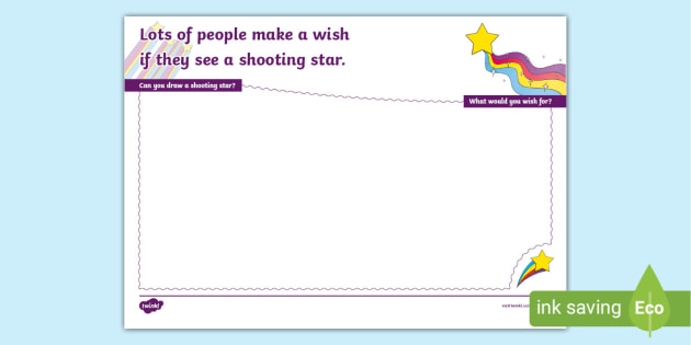 FREE! - Shooting Star Drawing Prompt (teacher made)