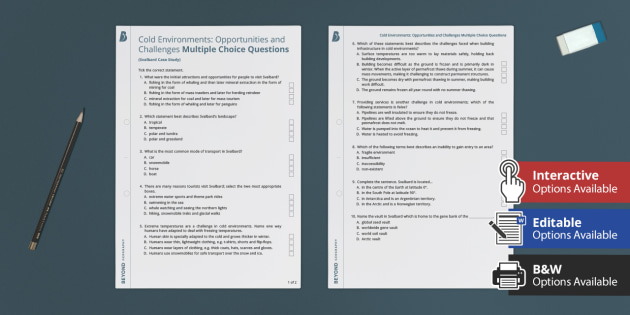 Geography Multiple Choice Questions • Twinkl.com.au