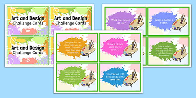 Art and Design Challenge Cards