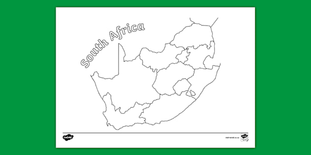 Blank Political Map Of South Africa Africa & Africa Outline Map