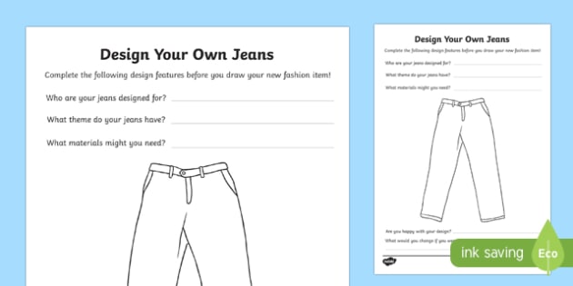 Jeans for Genes Day Ideas | Design Your Own Jeans | Primary