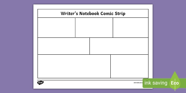 Writer's Notebook Comic Strip Template (teacher made)