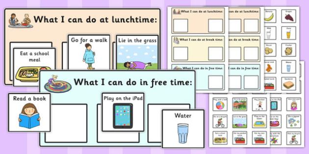 Lunchtime Breaktime and Free Time Support (teacher made)