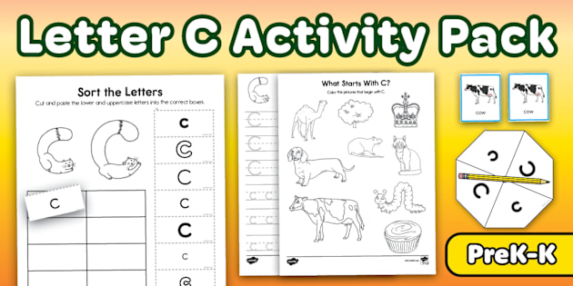 Letter Cc Printables Template For Prek 1st Grade Lesson Planet