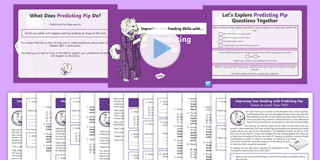 LKS2 Improving Your Reading Skills With... Predicting Pip Activity Pack